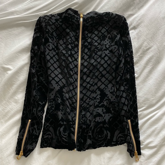Balmain | Tops | Nwot Hm X Balmain Velvet Top | Poshmark